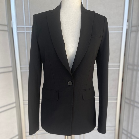 Veronica Beard | Jackets & Coats | Veronica Beard Black Long Lean ...
